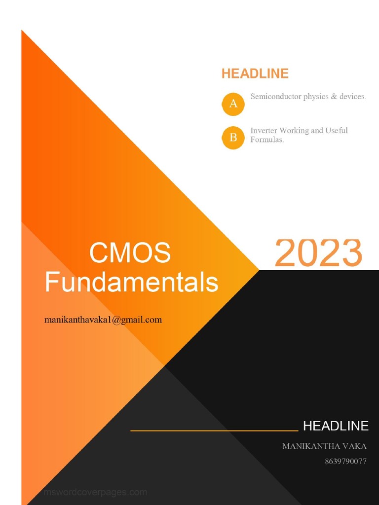 CMOS Fundamentals ? | Download Free PDF | P–N Junction | Mosfet