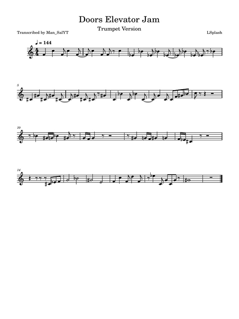 Doors Elevator Jam | PDF