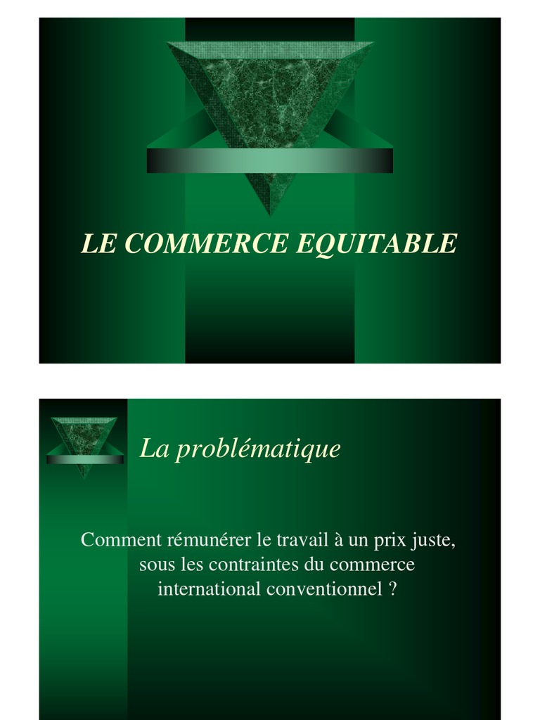 Expose Commerce Equitable | Commerce | Développement durable