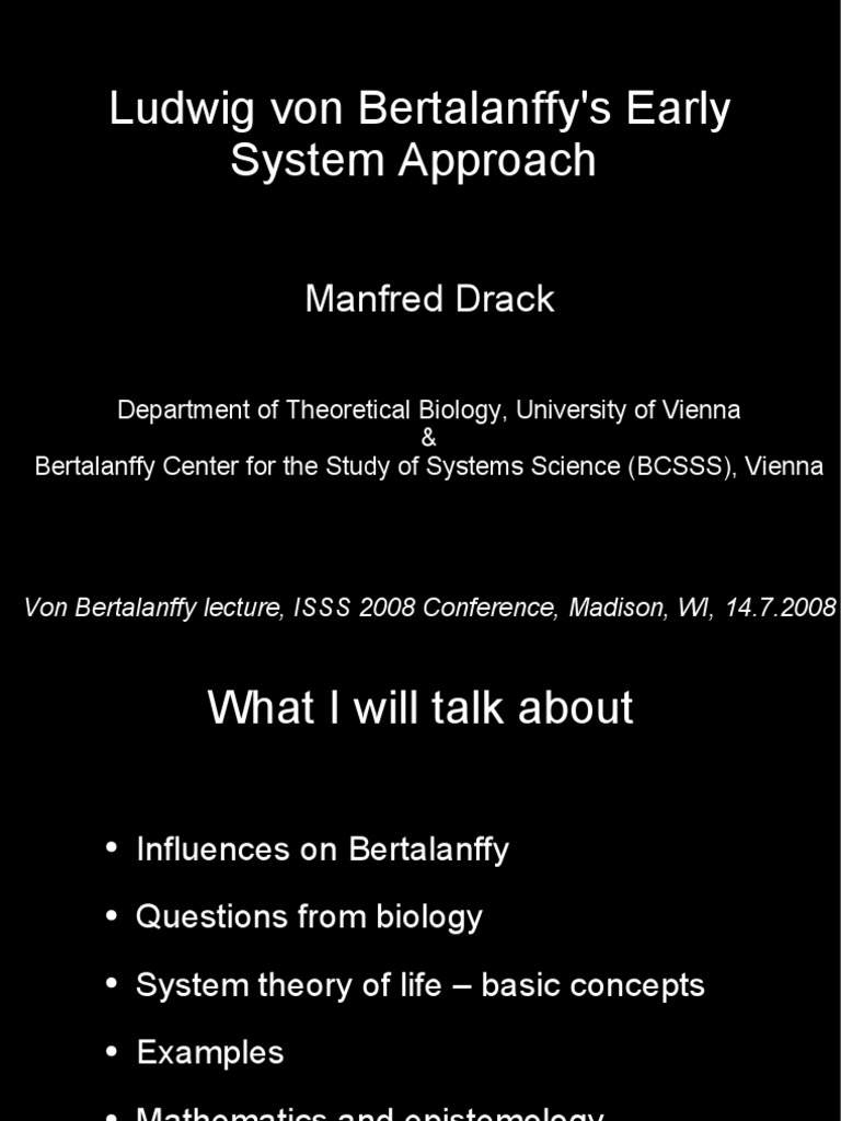 Ludwig Von Bertalanffy's Easy Systems Approach ( PDFDrive ) | PDF ...