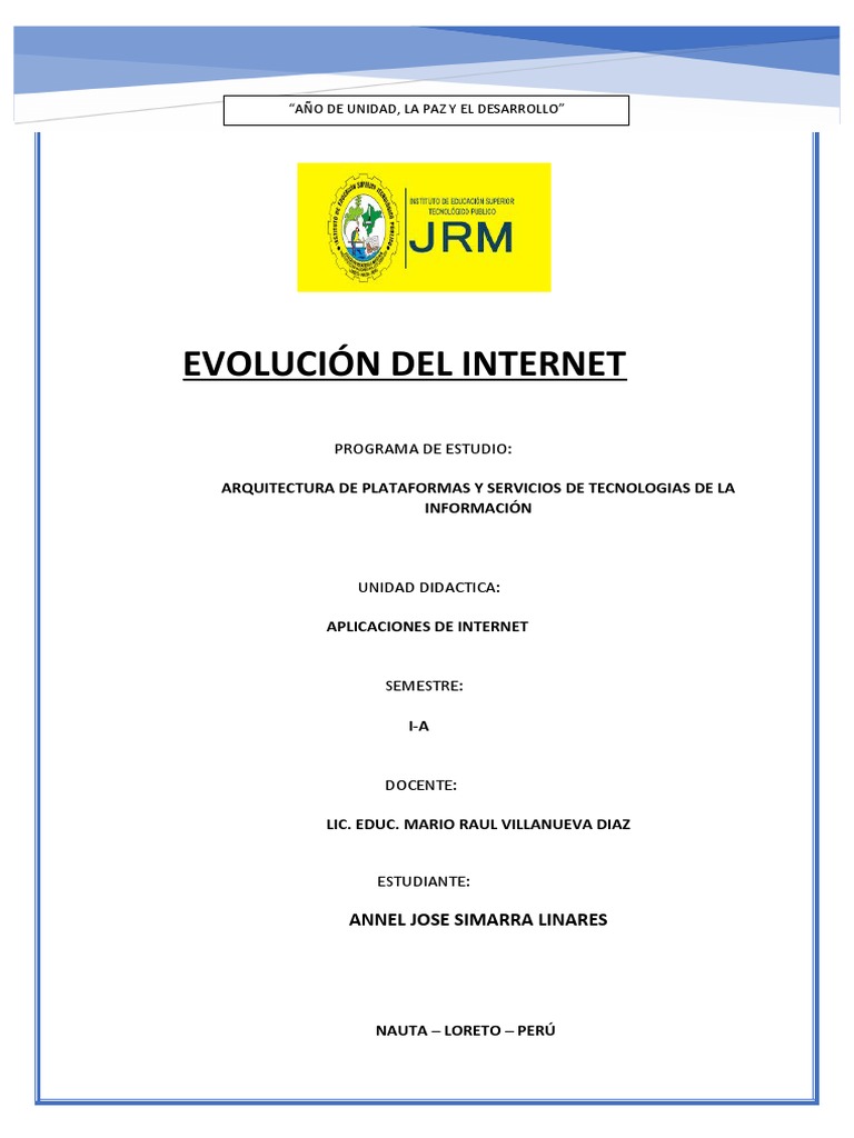 Evolución Internet | PDF | Internet | Red mundial