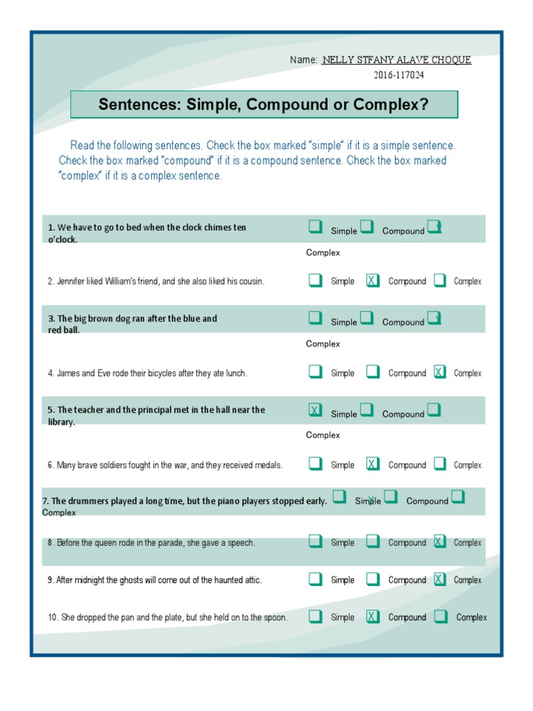 Sentence Structure Practice | PDF
