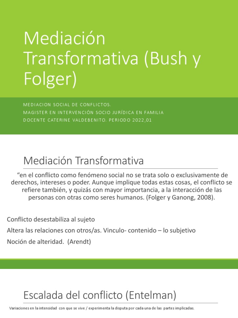 modelo transformativo | PDF | Mediación | Instituciones sociales