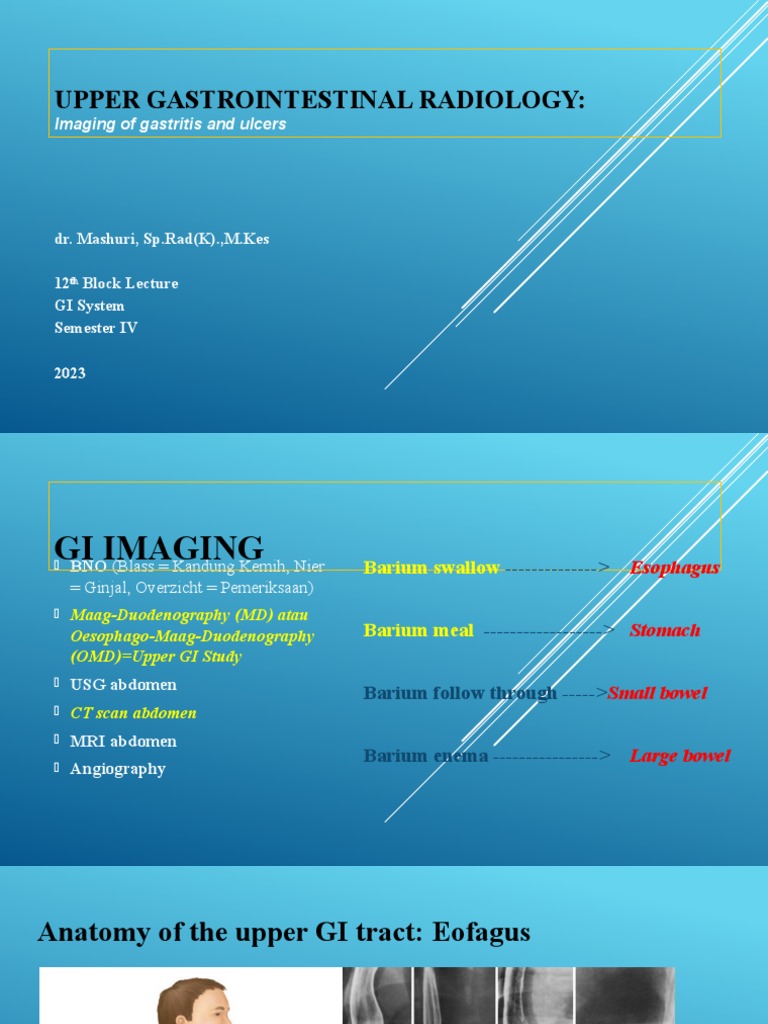 PEMERIKSAAN RADIOLOGI PADA GASTRITIS DAN ULKUS-edited2023 | PDF ...