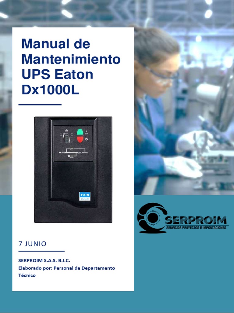 Manual de Mantenimiento de Ups dx1000l Con Formato | PDF