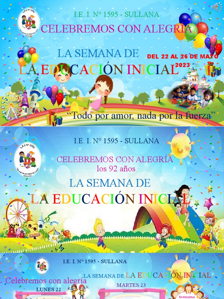 Dia de La Educacion Inicial | PDF