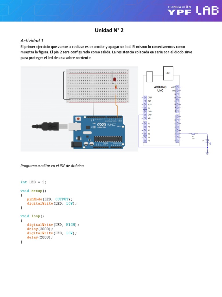 U2.7 - Ejercicios Complementarios U2 | PDF | Arduino | Hardware de la computadora