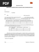 Post Office Cheque Book Request Form | PDF