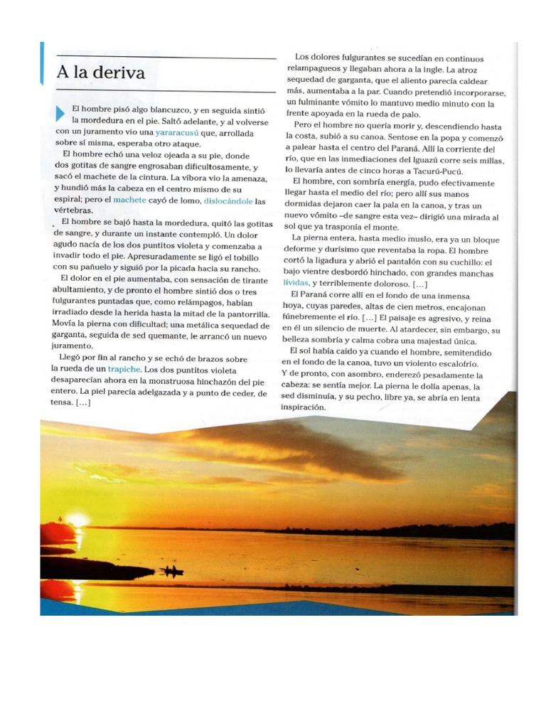 A La Deriva - Horacio Quiroga | PDF