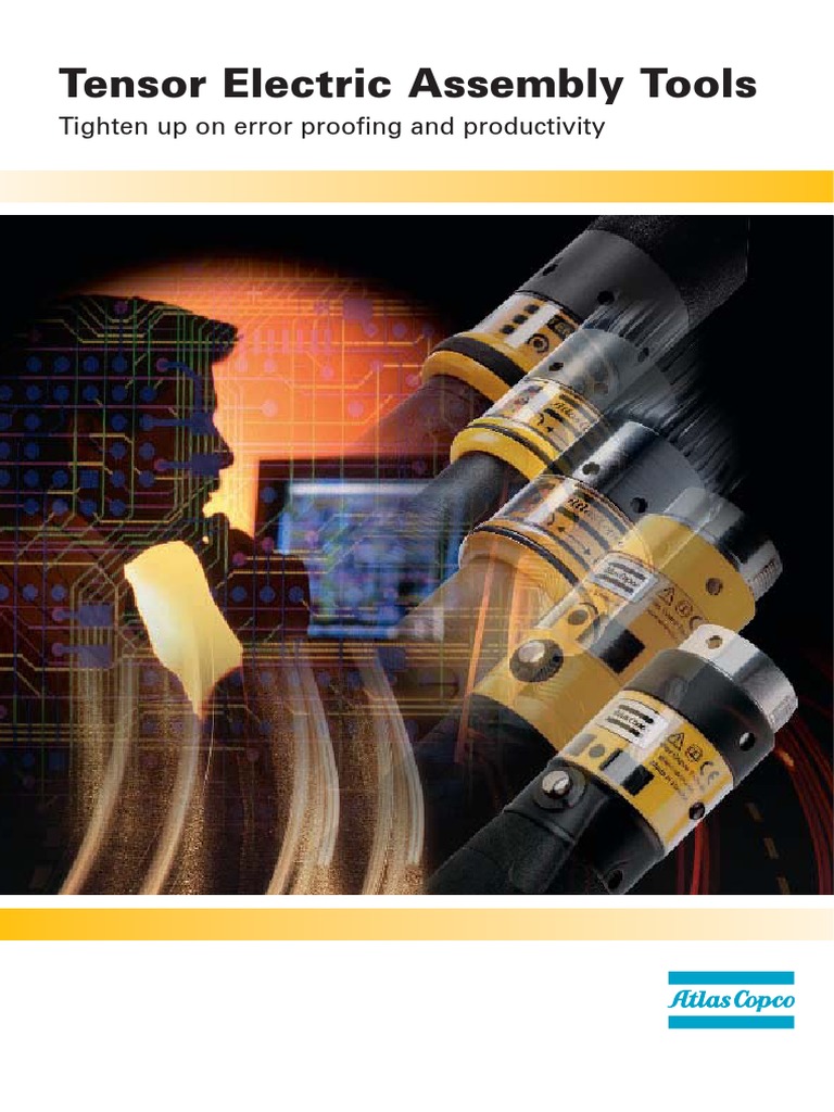 Atlas Copco Tensor DL | PDF | Electric Motor | Screw