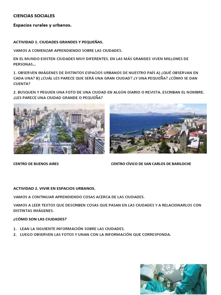 Secuencia Cs Sociales 1° Campo Ciudad | PDF | Buenos Aires