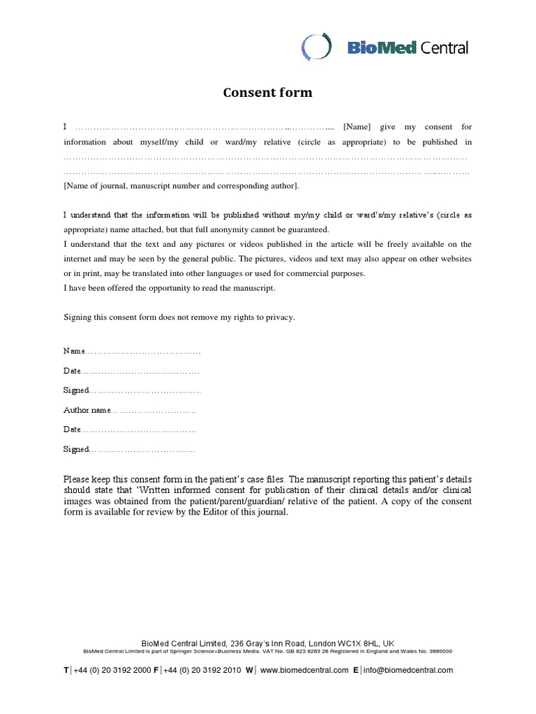 Consent Form | PDF