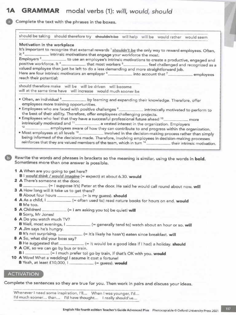 Modal Practice | PDF