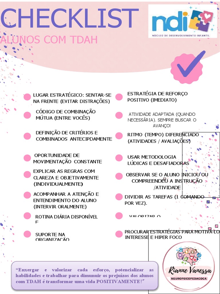 Checklist Semana Organizada Delicado Rosa e Roxo | PDF