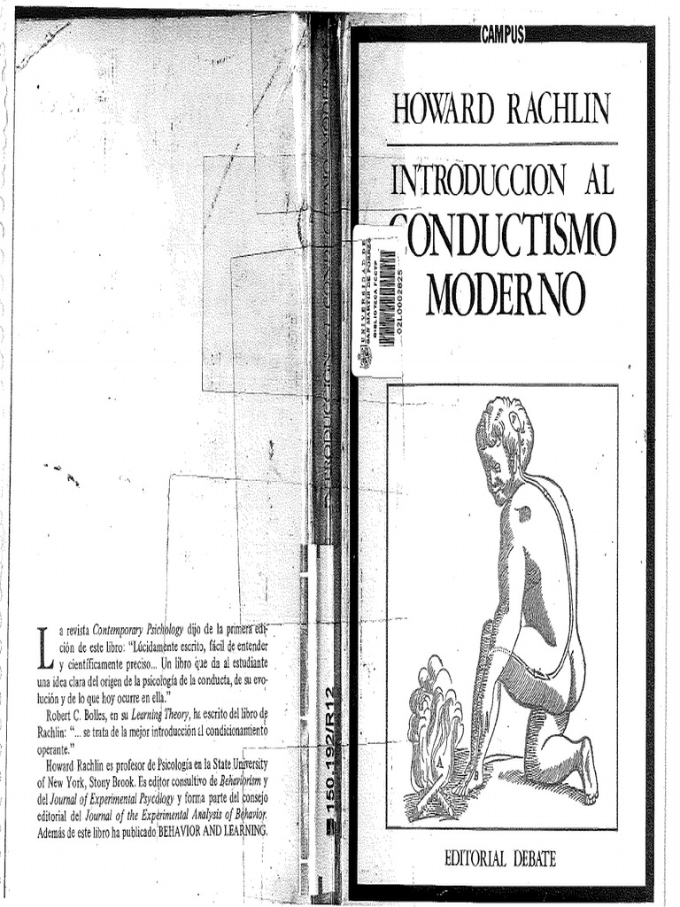 1 - Introducción Al Conductismo Moderno - Howard Rachlin | PDF