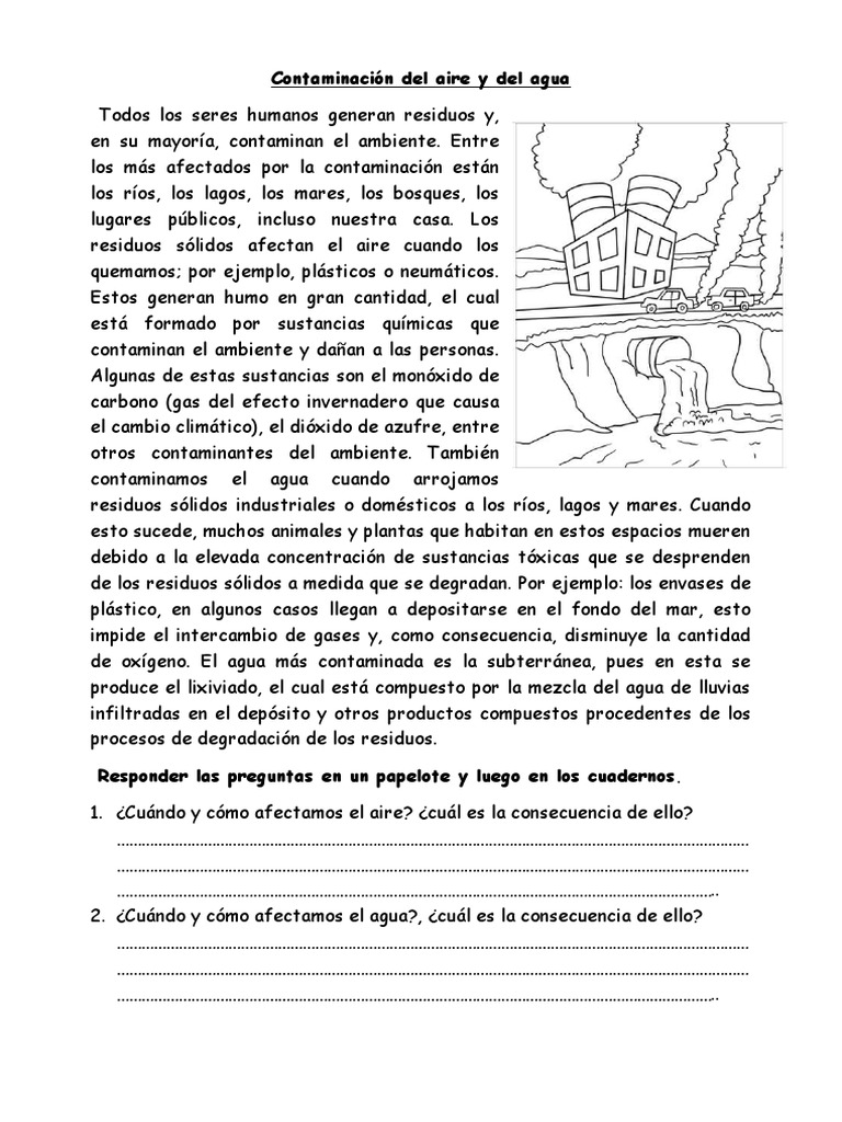 Lecturas de Contaminación Ambiental | PDF | Contaminación | Gases de ...