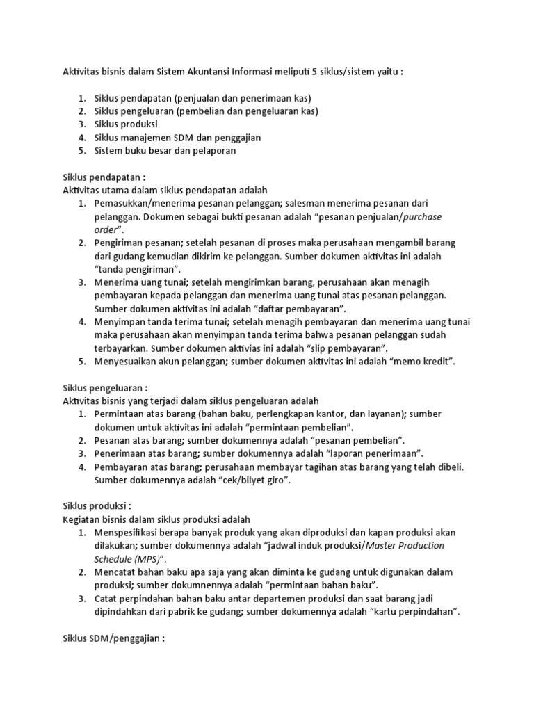 Resume Sia Pertemuan 2 | PDF