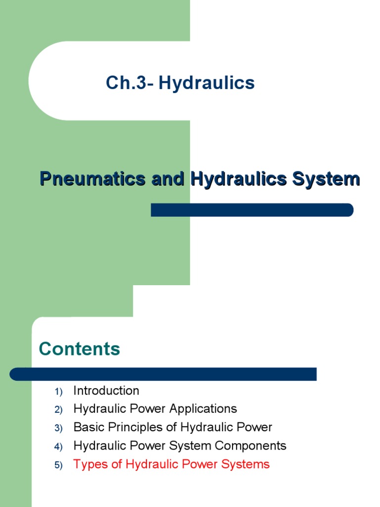 Ch3 Hydraulics - Slide Main | PDF
