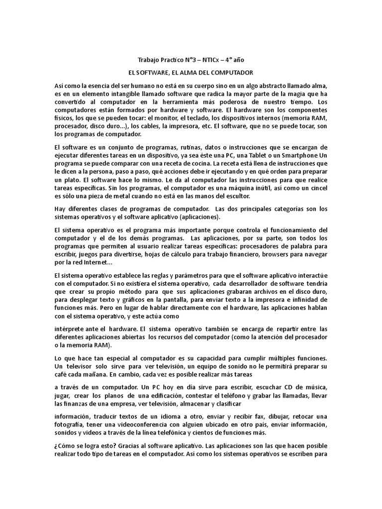 Trabajo Practico Nticx | PDF
