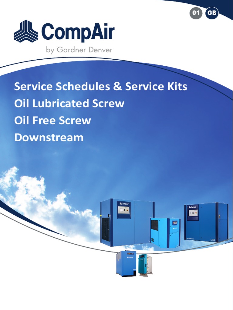 CompAir Service Schedules | PDF | Valve | Lubricant