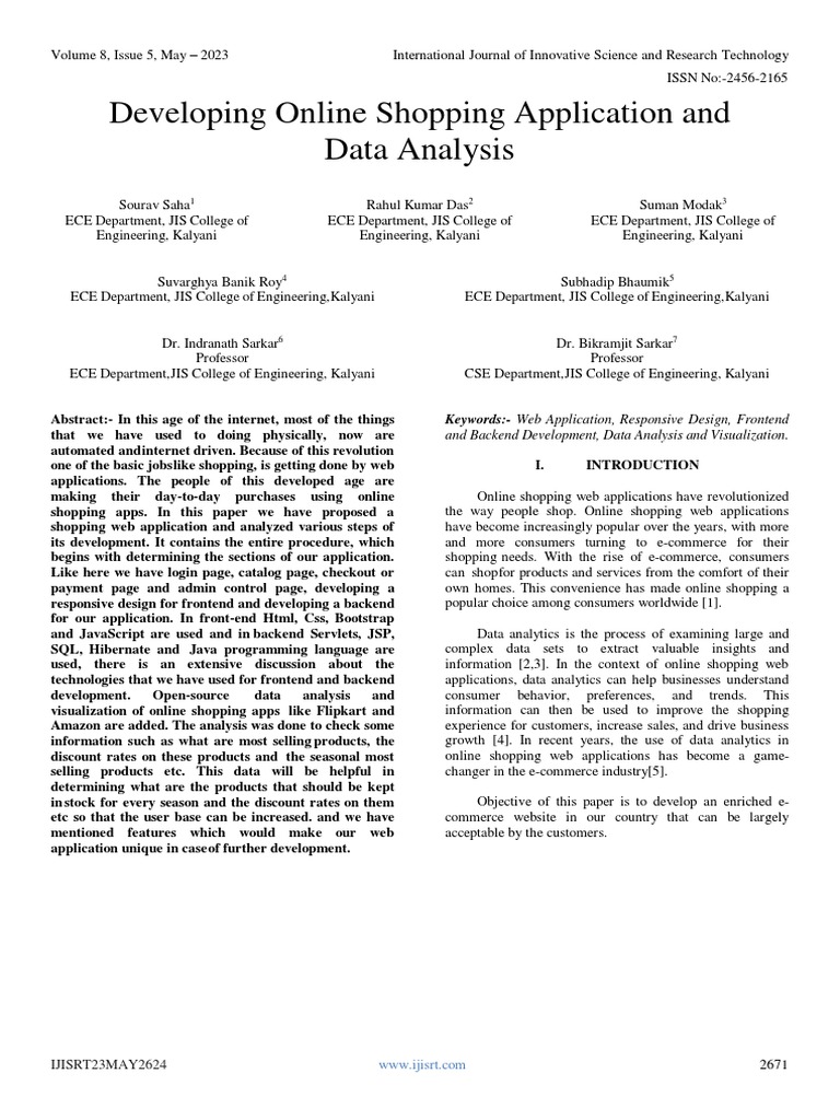 Developing Online Shopping Application and Data Analysis | PDF | World ... Developing Online Shopping Application and Data Analysis | PDF | World ...