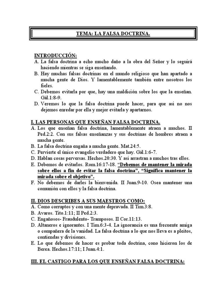 96 La Falsa Doctrina | PDF | Creencia religiosa y doctrina