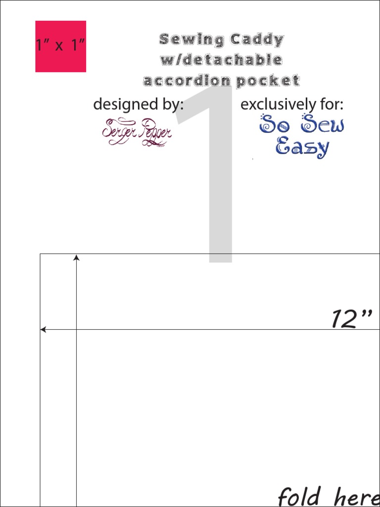 Free Sewing Caddy Pattern Guide | PDF | Domestic Implements | Sewing