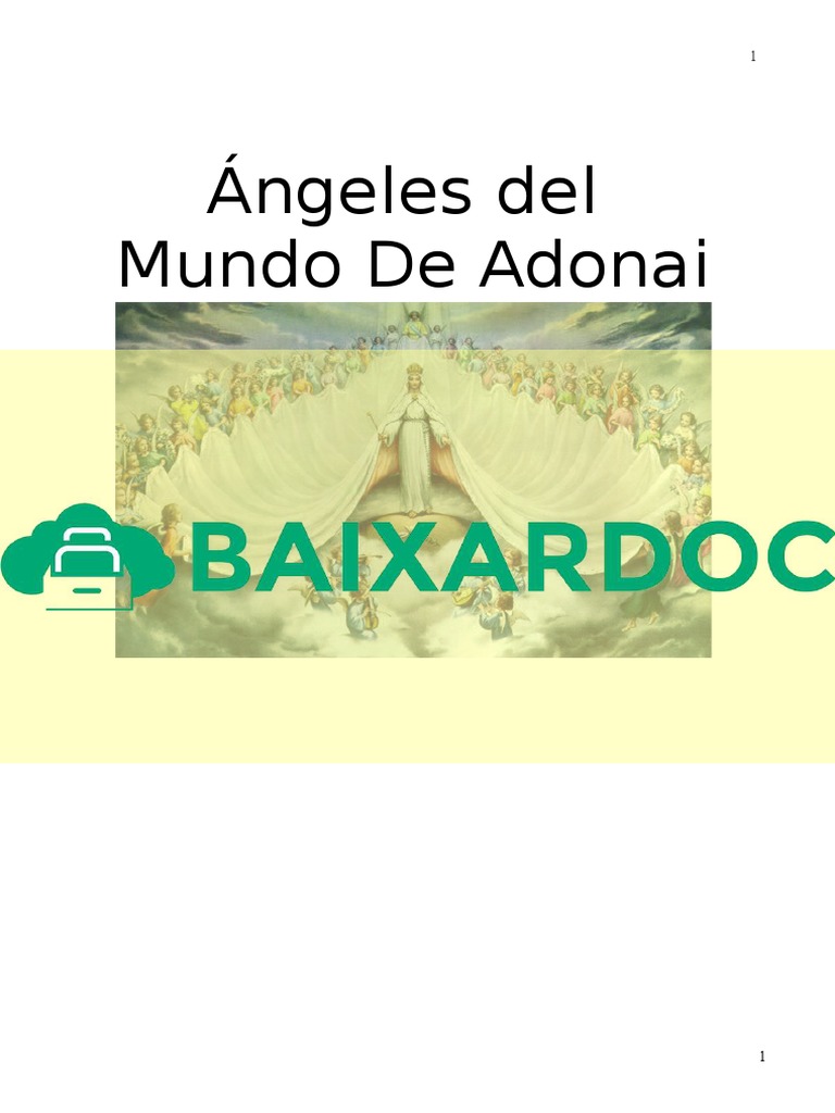 Angeles Del Mundo de Adonai | PDF | Ángel | Oración