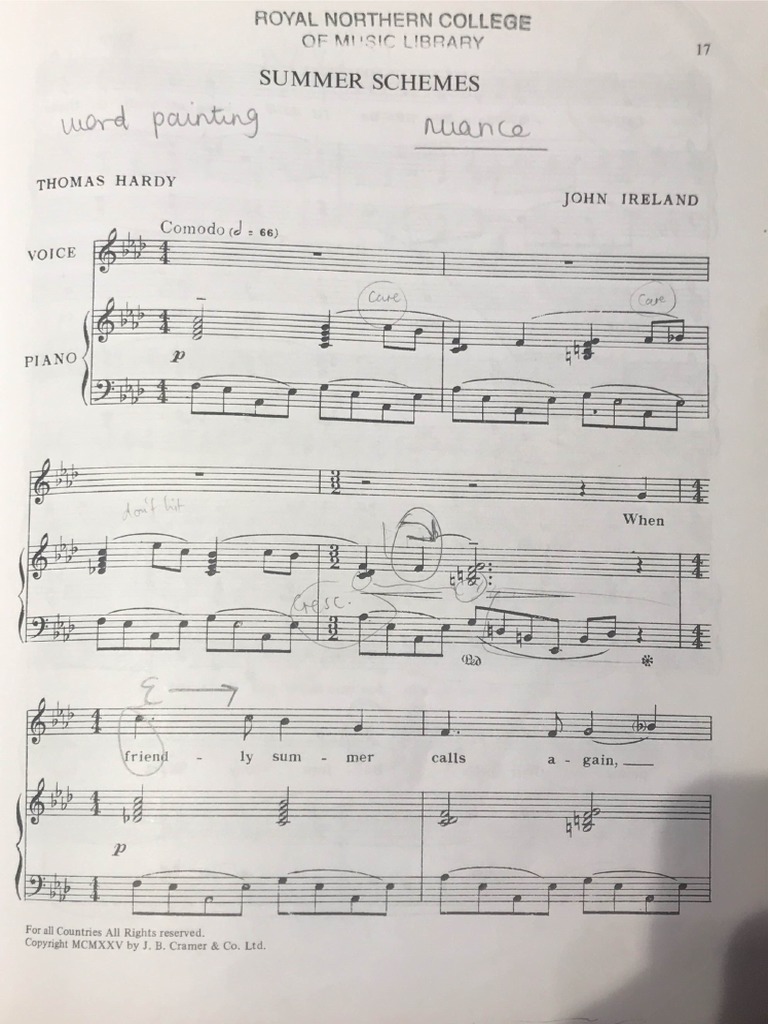 Summer Schemes - John Ireland | PDF