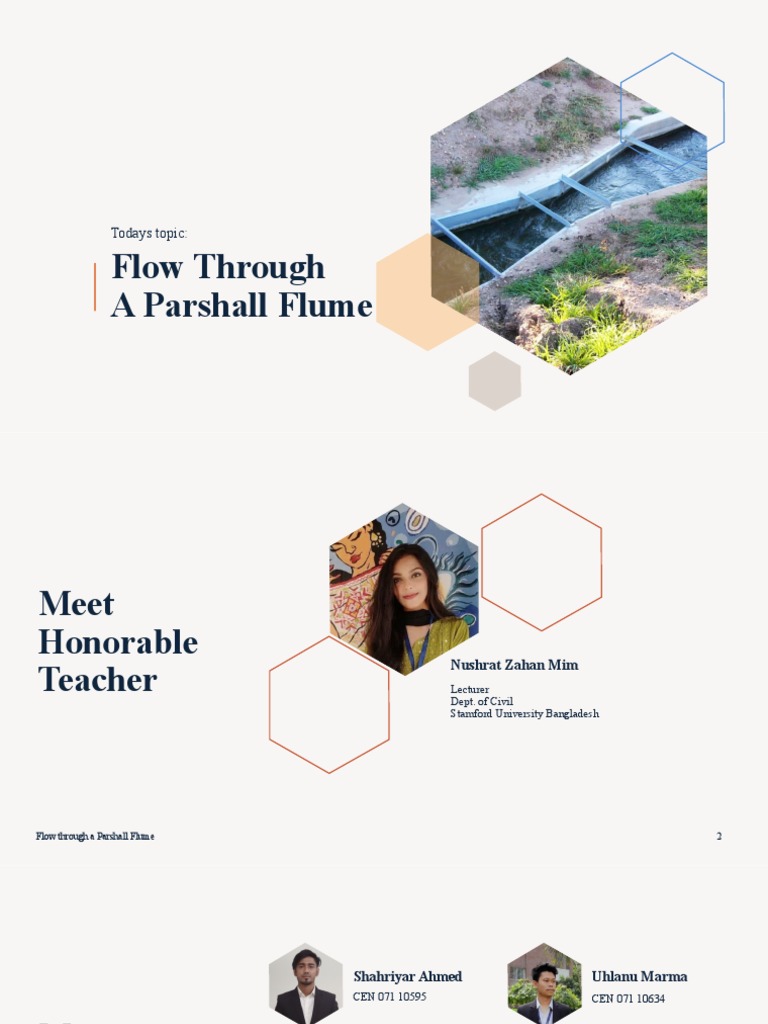 Flow Through a Parshall Flume | PDF