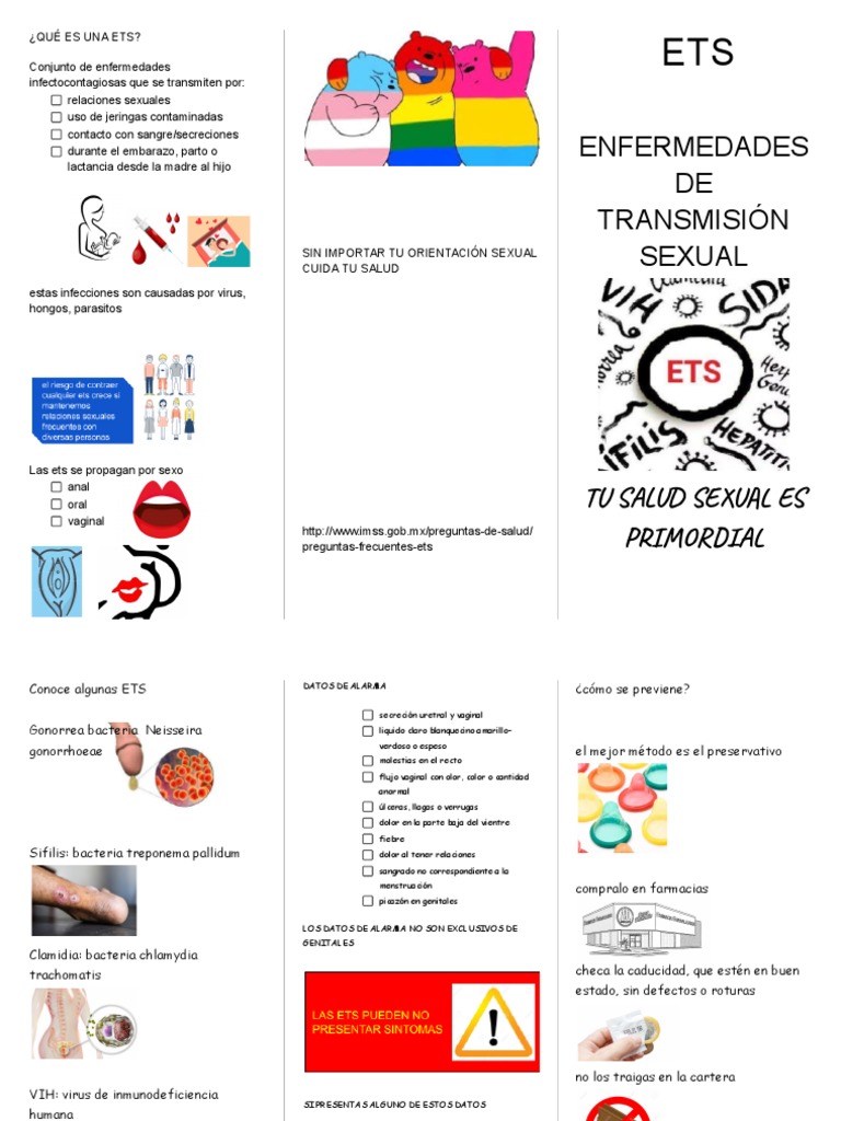 Triptico Ets | PDF | Infección transmitida sexualmente | Micoplasma