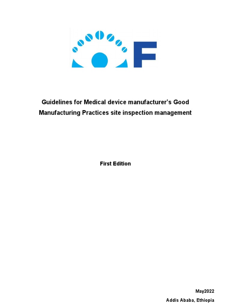 Guidelines For Medical Devices GMP Inspection | PDF | Medical Device ...