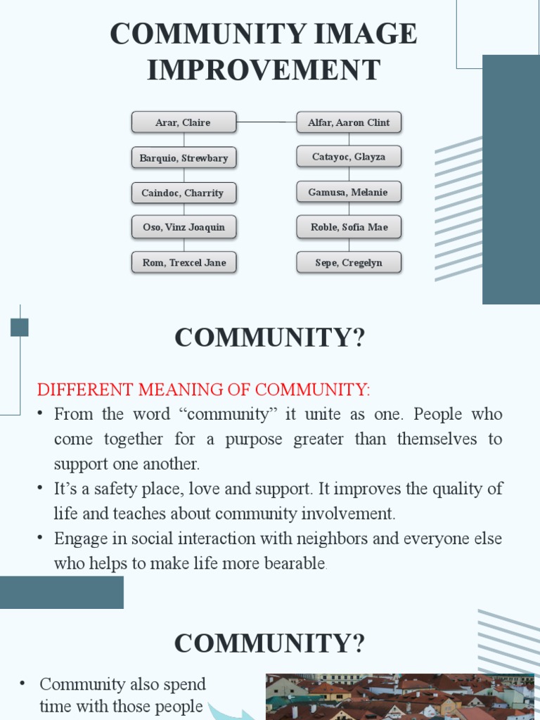 GROUP - Improve-Community | PDF | Community | Social Psychology