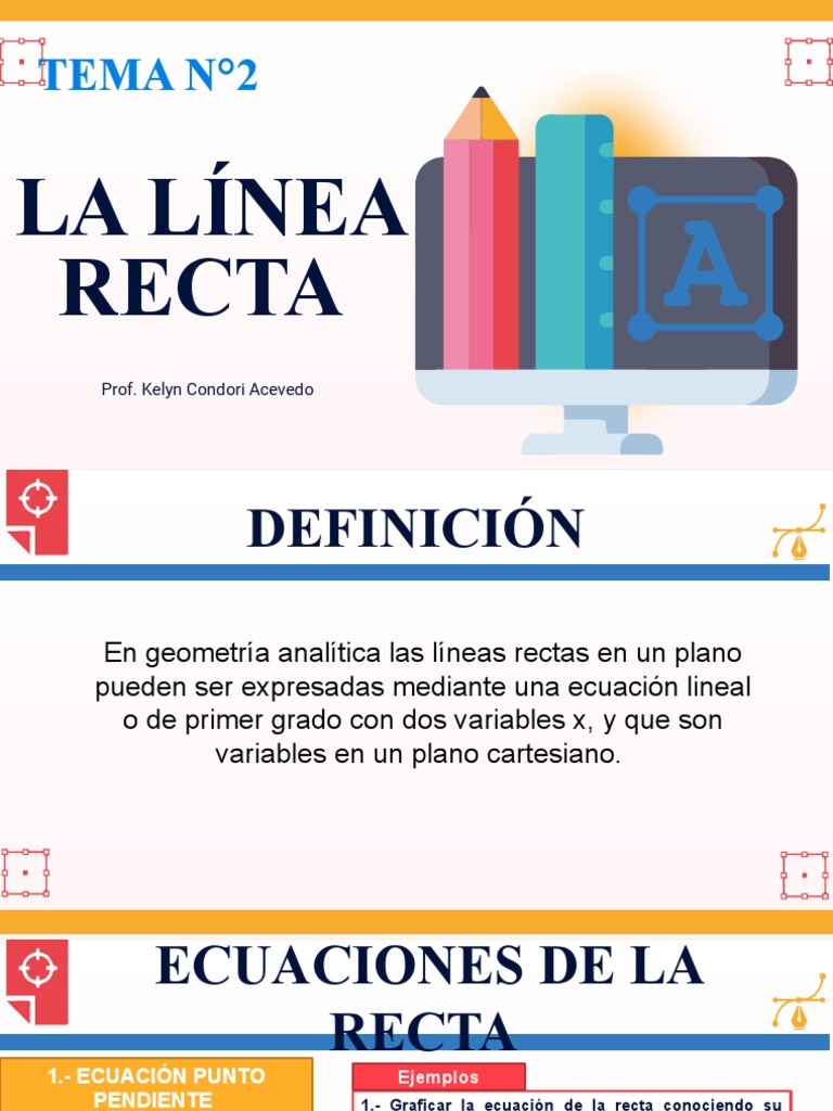 La Linea Recta | PDF | Pendiente | Línea (geometría)