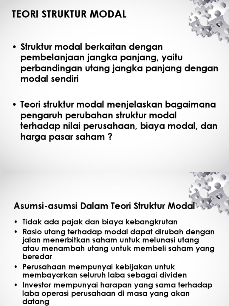 Teori Struktur Modal | PDF