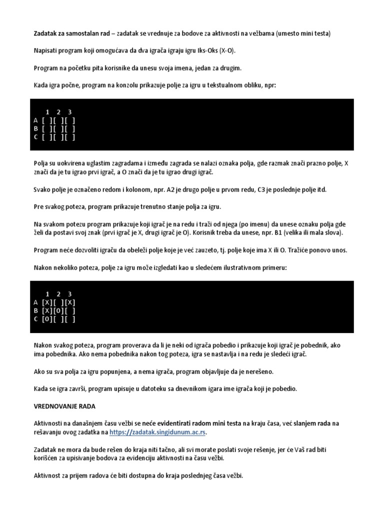 OP - Python - Dan 10 - Zadatak Za Vežbanje | PDF