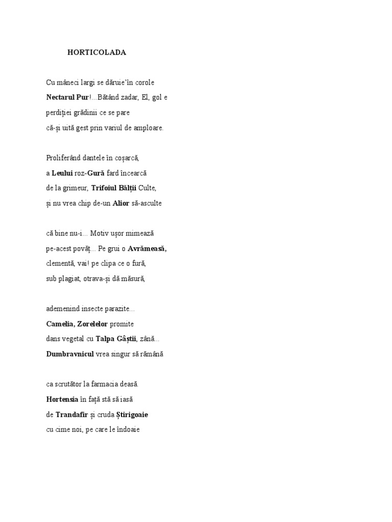 Poezii PTR Copii I. Solonaru | PDF