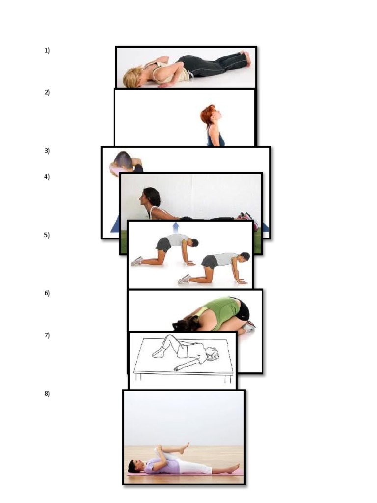 Low Back Pain Exercises For Patients | PDF