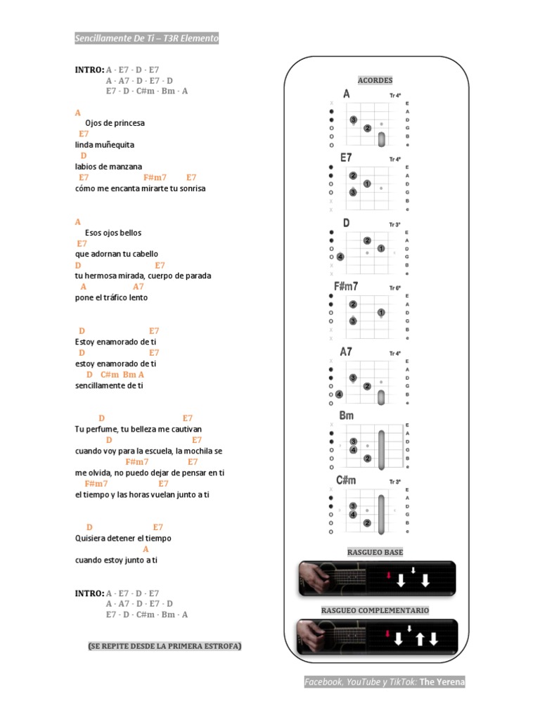 Sencillamente de Ti - T3R Elemento | PDF