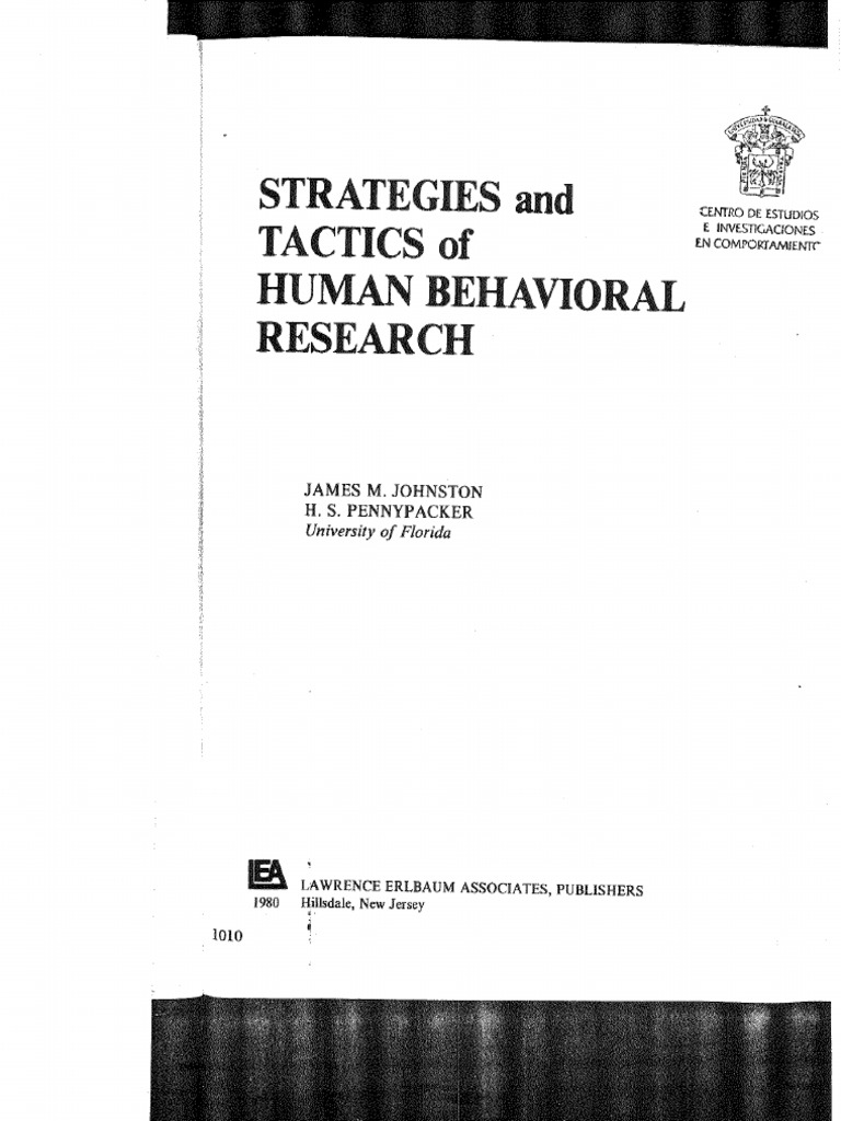 Johnston y Pennypacker, 1980_cap5_traditions of Experimental Design | PDF