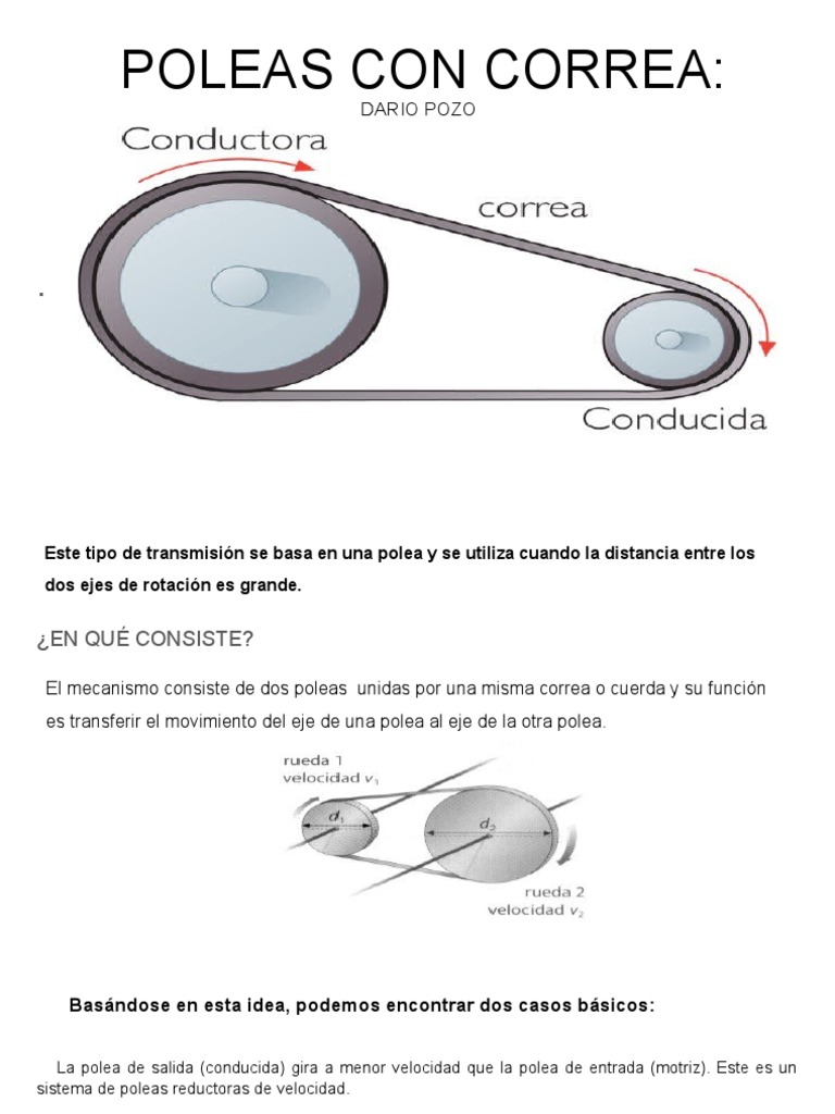 Poleas Con Correa | PDF
