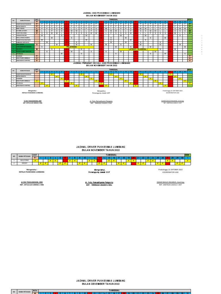 Jadwal Des 22 Jan 23 1 | PDF