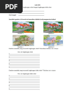 LKPD IPAS KELAS 3 - Aku Dan Lingkungan Sekitarku - Denah - Kenampakan Alam Dan Buatan | PDF