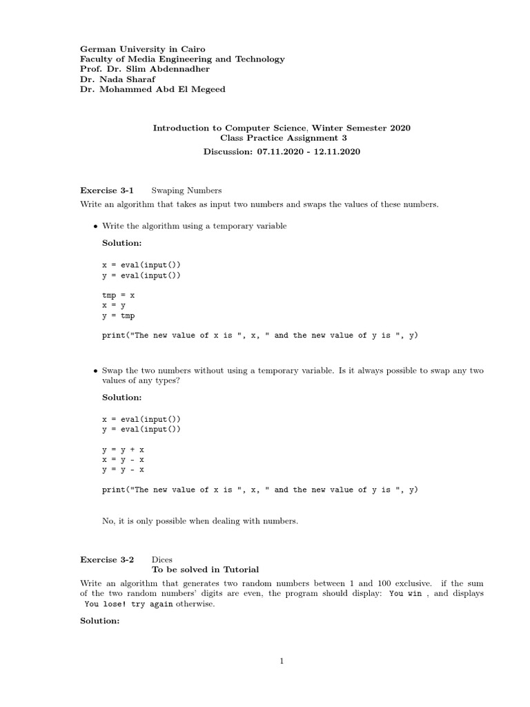 Computer Science Practice Assignement (3) Solution | PDF | Body Mass Index | Heart Rate