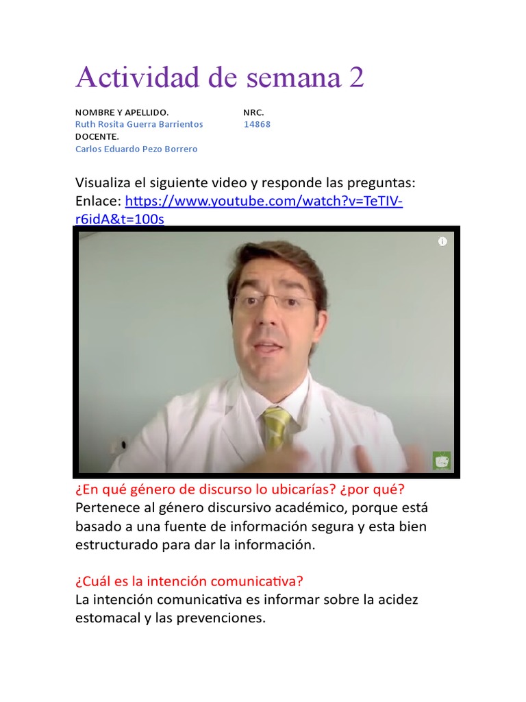 Actividad de Semana 2 | PDF