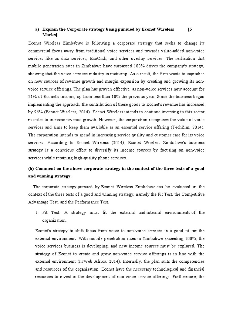 Assignment | PDF | Strategic Management | Competitive Advantage