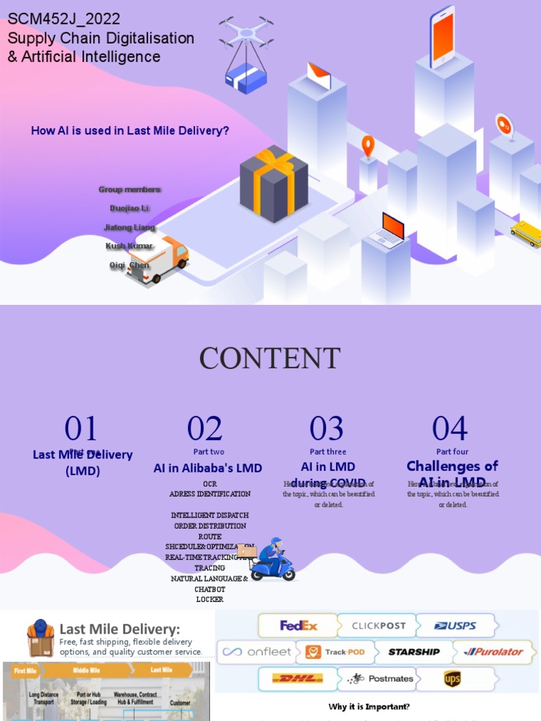 AI in Last Mile Delivery | PDF | Artificial Intelligence | Intelligence (AI) & Semantics