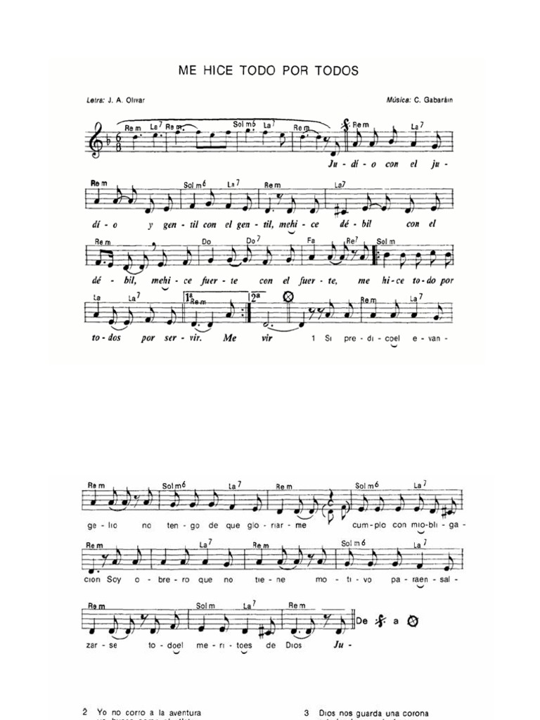 Me Hice Todo Por Todos | PDF