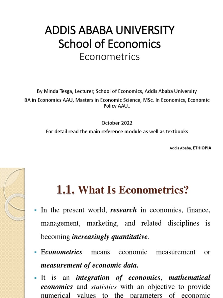 Econometrics for Finance Guide | PDF | Econometrics | Statistics