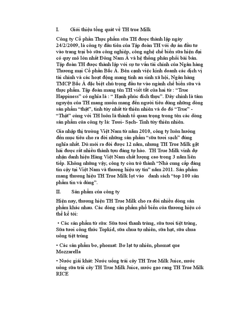TH True MILK | PDF